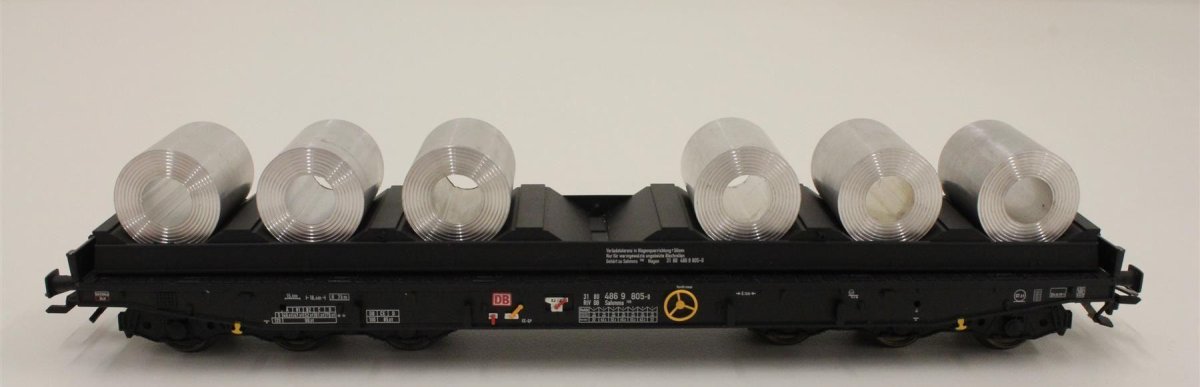 Märklin 00778-01 DB AG sværgodsvogn med stålspoler type Sahmms 709 ...