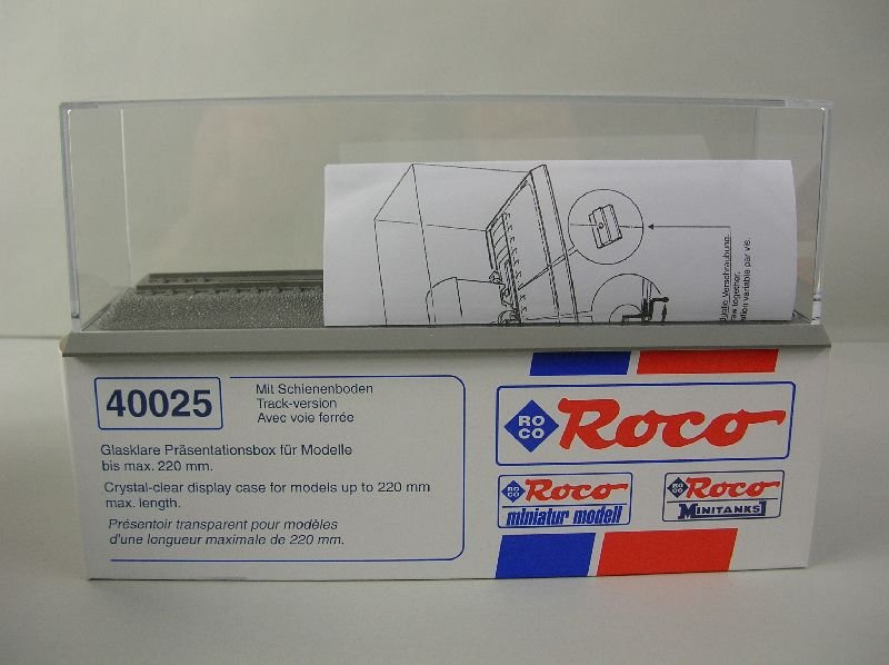 Roco 40025 vitrine 238 x 75 x 75 mm - Spor HO tilbehør - Tim´s ...