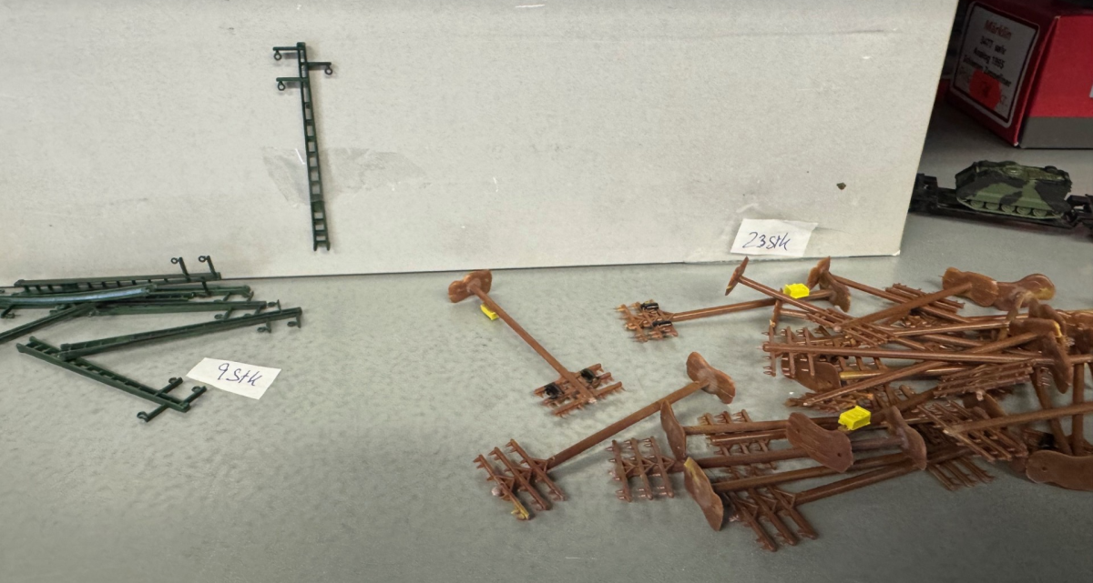 Telemaster 23/9 stk. Spor N Telemaster dobbelt ca 23 stk. Telemast grøn ...