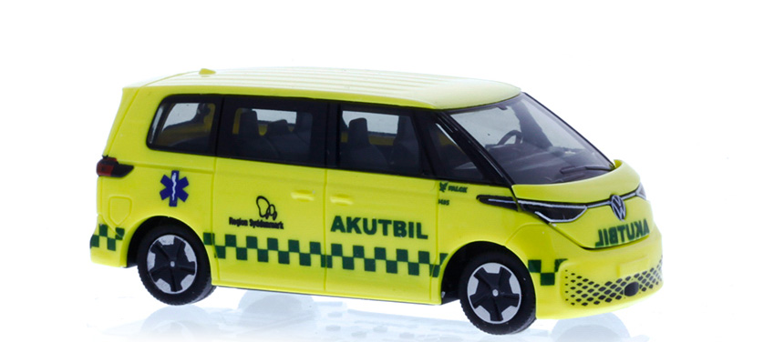 Rietze HO 51409 ID.Buzz Falck Akutbil. Nyhed 2025 - Spor HO Danske model biler - Tim´s floorball ...