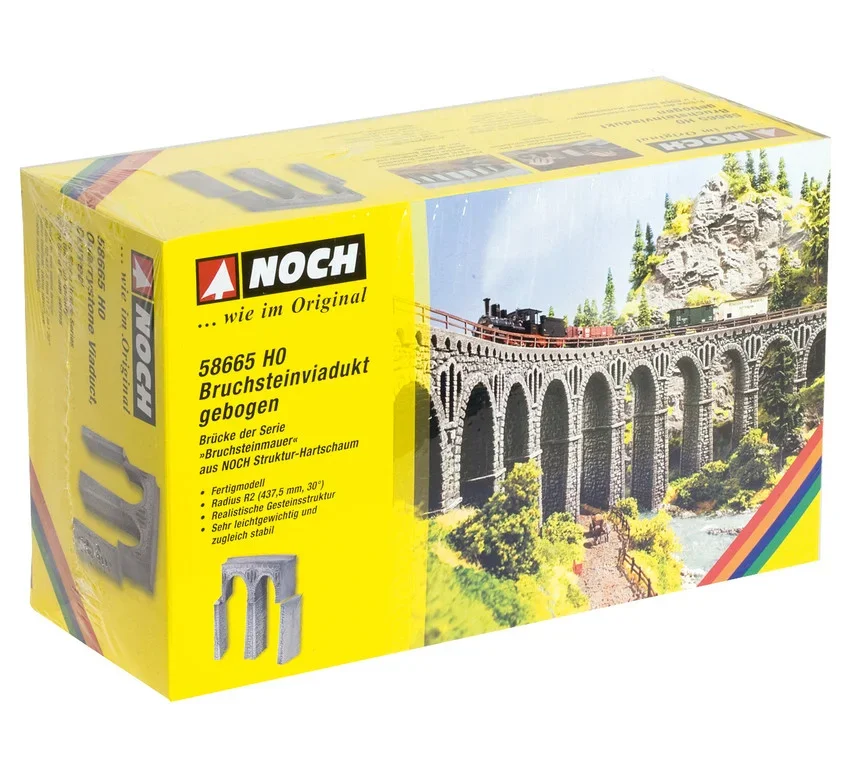 Noch HO 58665 Stenbrudsviadukt buet Radius (R2) 437,5 mm, 30° - Spor HO ...