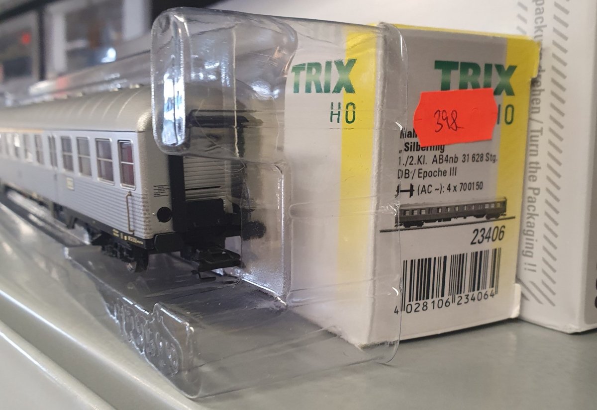 Trix HO 23406 DB personvogn Silberling 1./2. Kl. AB4nb - Spor HO ...